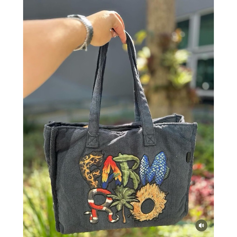 BOLSA TOTE PRAIANA FARM RIO | Shopee Brasil