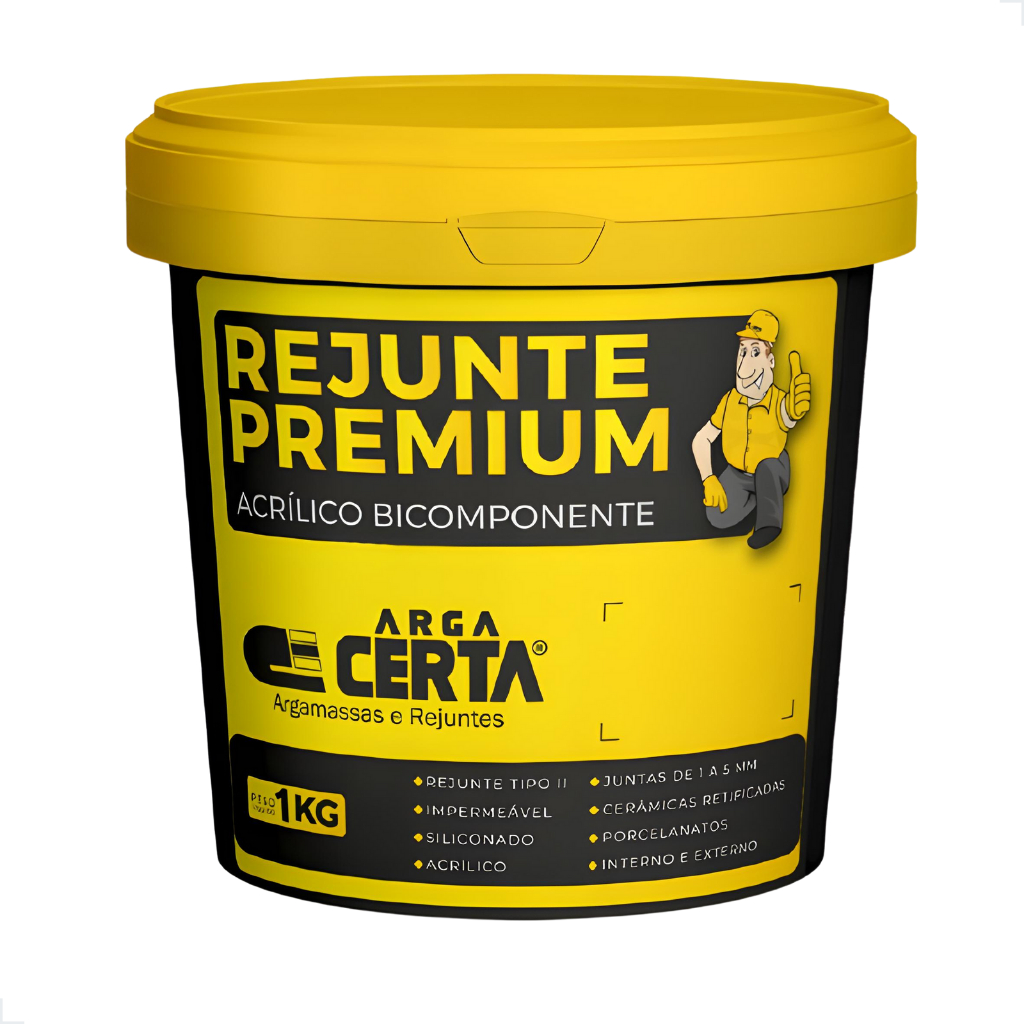 Rejunte Acrílico Premium Impermeável - Arga Certa 001-C18 | Shopee Brasil