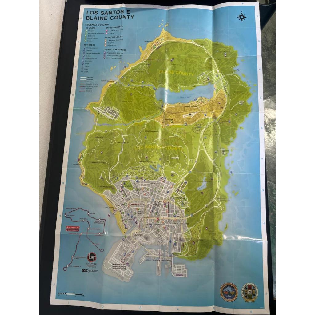 Mapa GTA 5 ps3 , oficial , original | Shopee Brasil