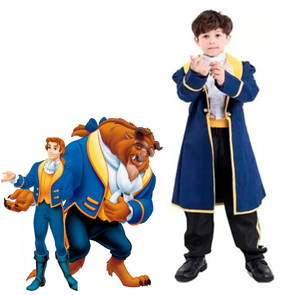 Fantasia Príncipe fera Infantil Bela E A Fera cosplay luxo | Shopee Brasil