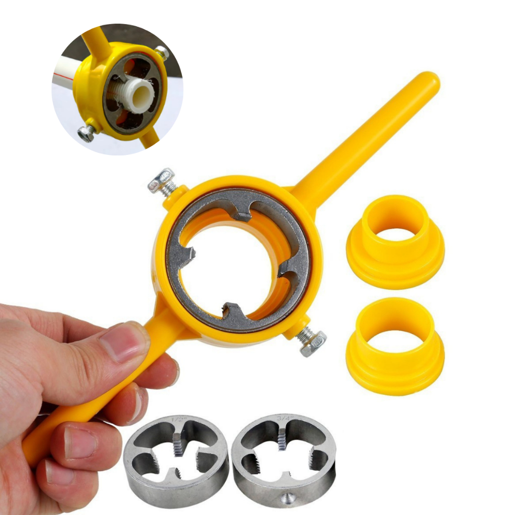 Jogo De Tarraxa Para Cano Tubos Pvc 6 Pçs 1/2 3/4 e 1 Polegada | Shopee ...