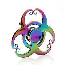Fidget Hand Spinner Metal Anti Stress Multicolorido Dos Raros ...