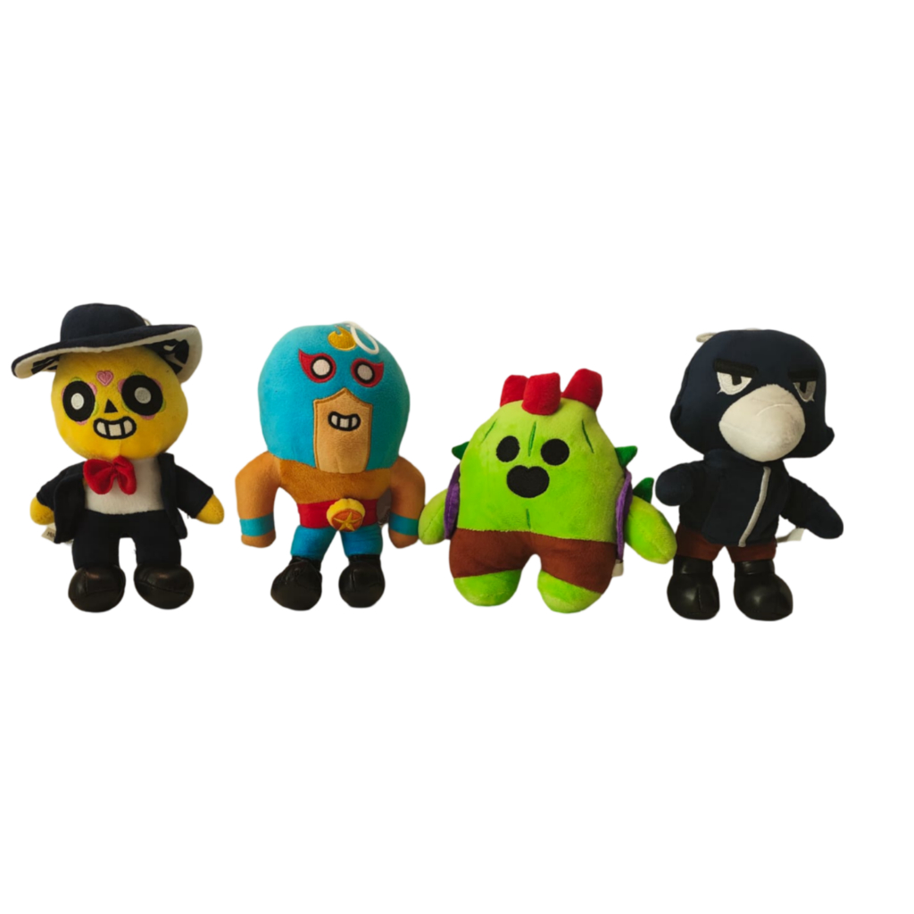 Pelúcia Brawl Stars 18cm Poco El Primo Spike Corvo Colecionáveis Jogo ...