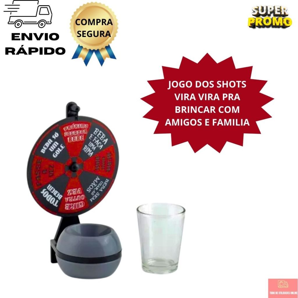 Jogo Dos Shots Roleta Vira-vira Amigos Adultos Diversão Bebida para ...