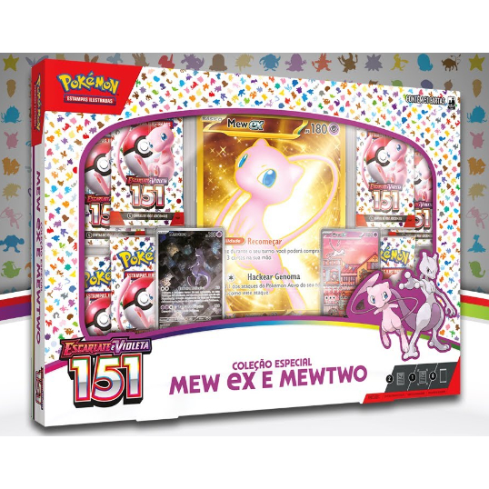 Box Coleção Especial - 151 - Mew ex e Mewtwo | Shopee Brasil
