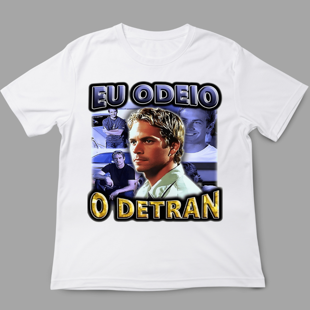 Camiseta Paul Eu Odeio o Detran Obrian | Shopee Brasil