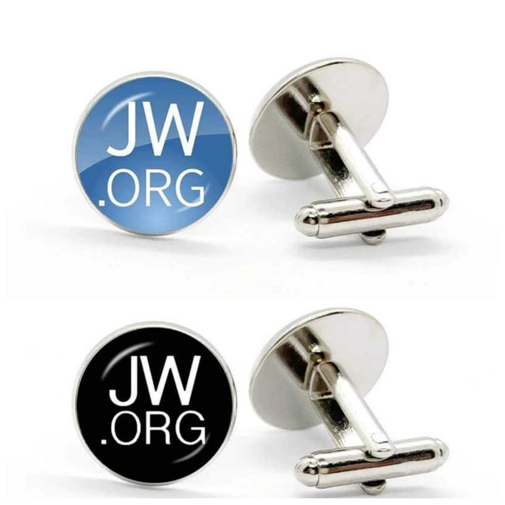 1 Par De Abotoadura - JW ORG Azul Ou Preta Luxo | Shopee Brasil