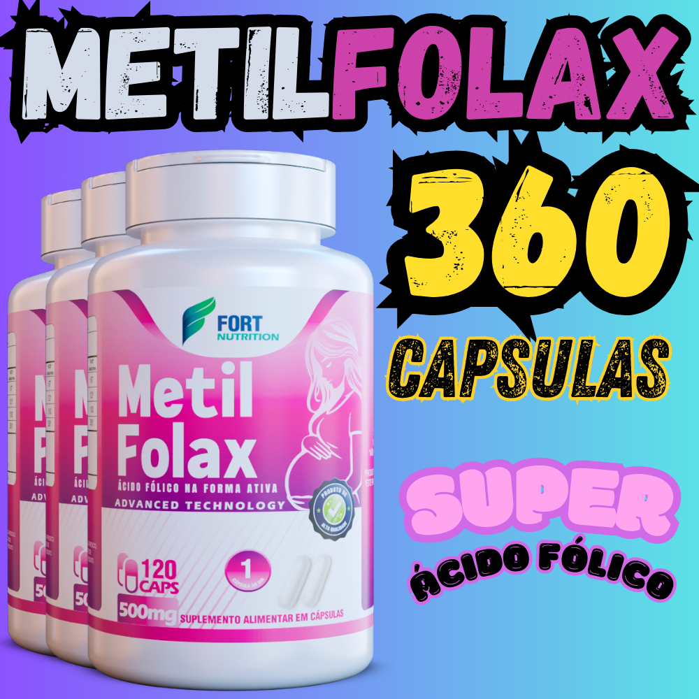 Metil folax 120 Capsula 100% original Vitamina E B6 B12 metilcobalamina ...