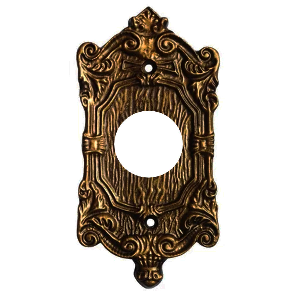 Kit 4 Espelho Placa Colonial Decorativo 4x2 P/ Tomada Redonda Pavilonis ...