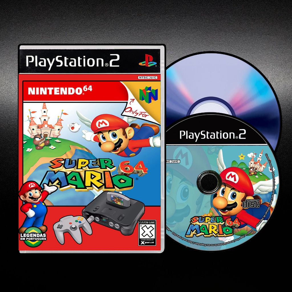 DVD GAME - MARIO 64 - Português Remaster - Ps2 Repro By XGAMELIVE ...