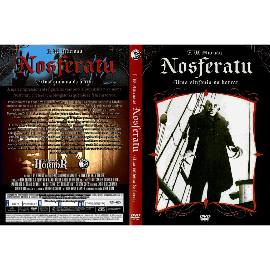 Nosferatu 1922 Friedrich Wilhelm Murnau Legendado Clássico Shopee Brasil