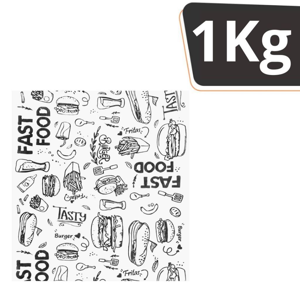 Papel Acoplado Para Frios e Lanches 30x38cm caixa com 1Kg | Shopee Brasil