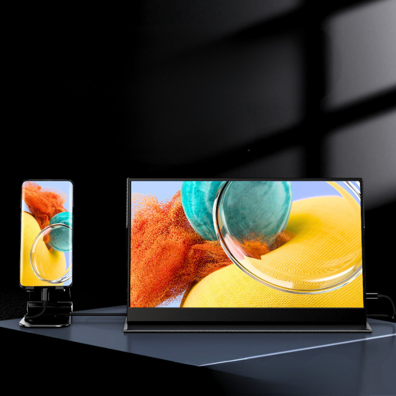 Monitor Portátil Tipo C / HDMI Para Viagens Trabalho Portable Monitor ...