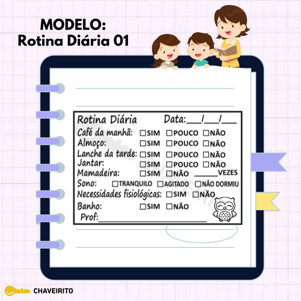 Carimbo Automático Grande para Agenda Escolar Rotina Diária / Visto ...
