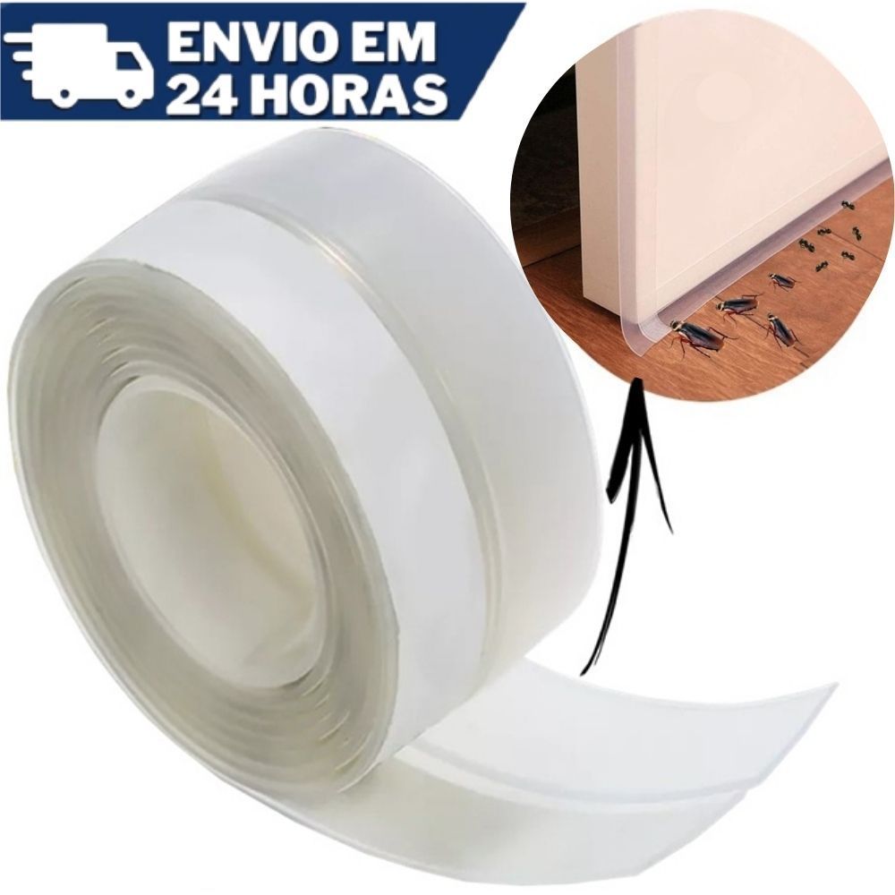 Fita Veda Para Portas e Janelas Fresta Adesiva Vedação Porta ...