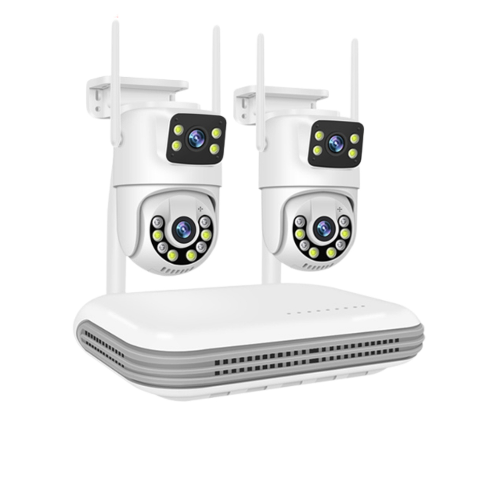 Kit Nvr Com 2 Câmera 4MP wi-fi de duas lentes 4k | Shopee Brasil