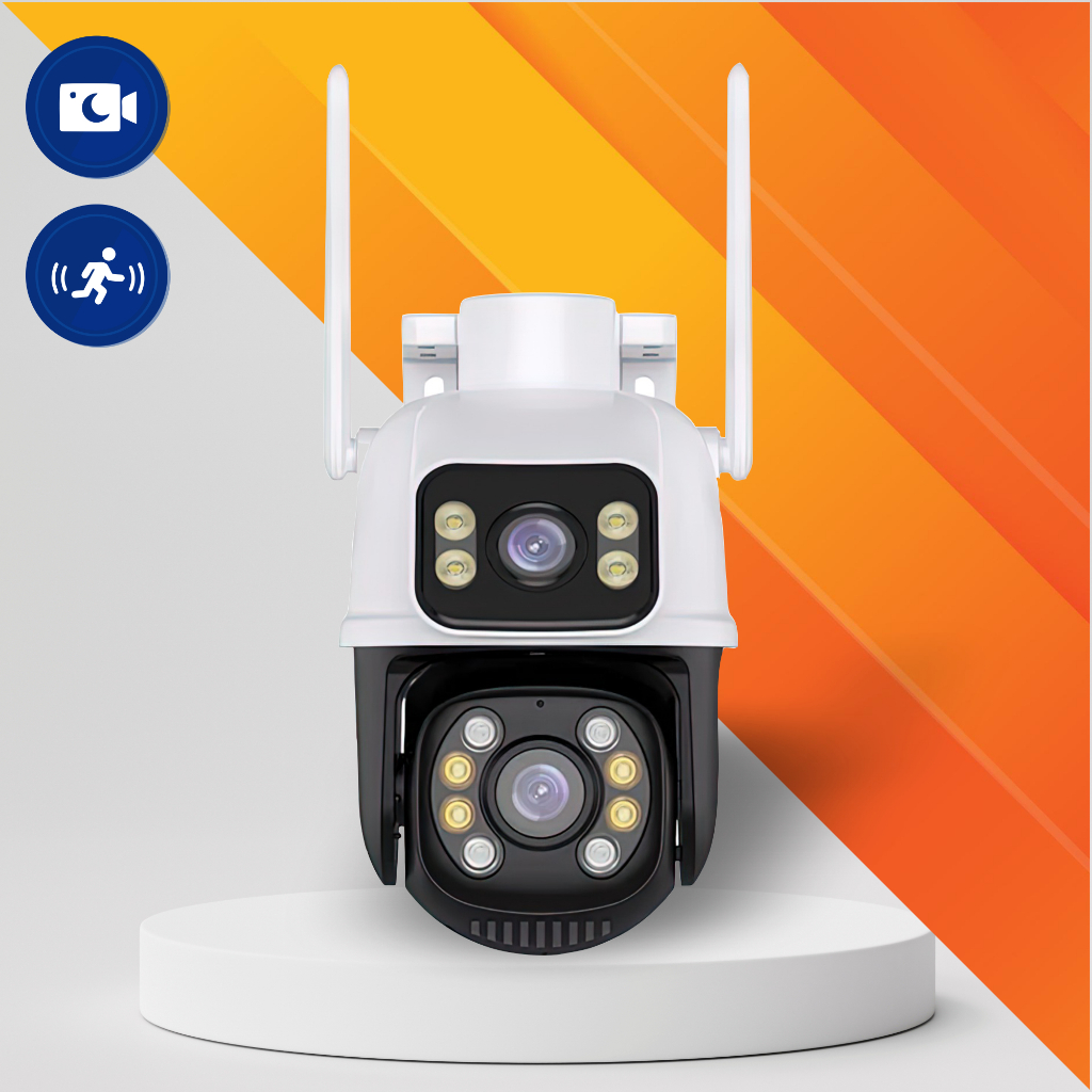 Câmera de Segurança Lente Dupla iCsee IP66 – Wi-Fi 360°, Sensor de ...