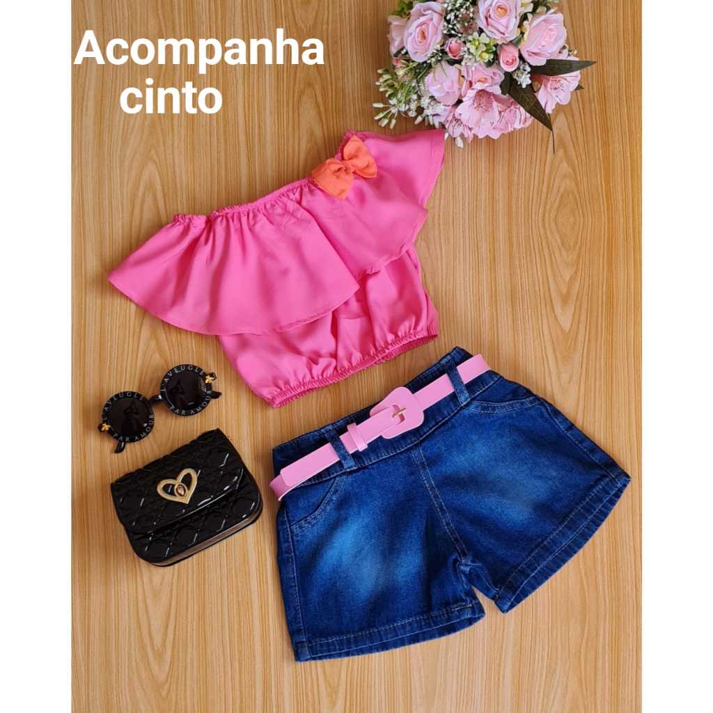 Conjunto Infantil Menina Moda Blogueirinha | Shopee Brasil