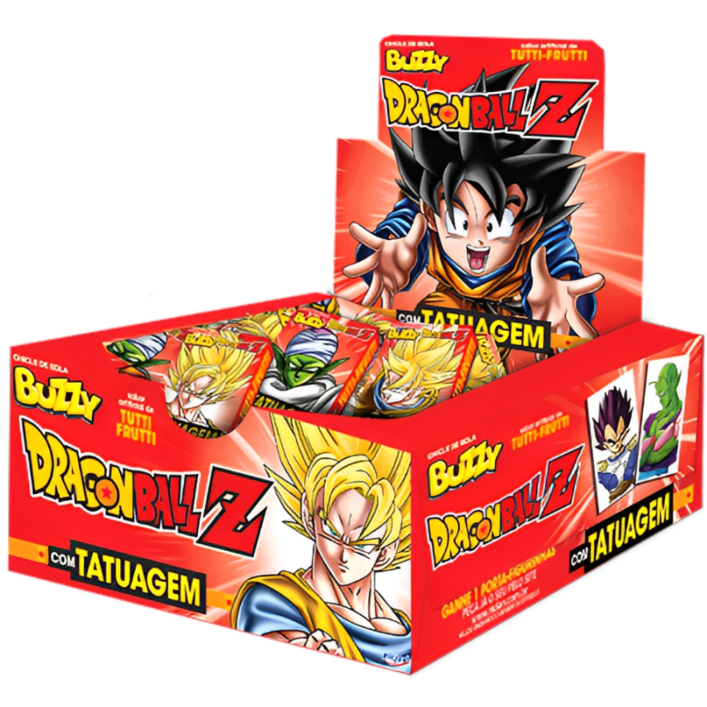 Chiclete Dragon Ball Z Tutti Frutti C/90 Buzzy | Shopee Brasil