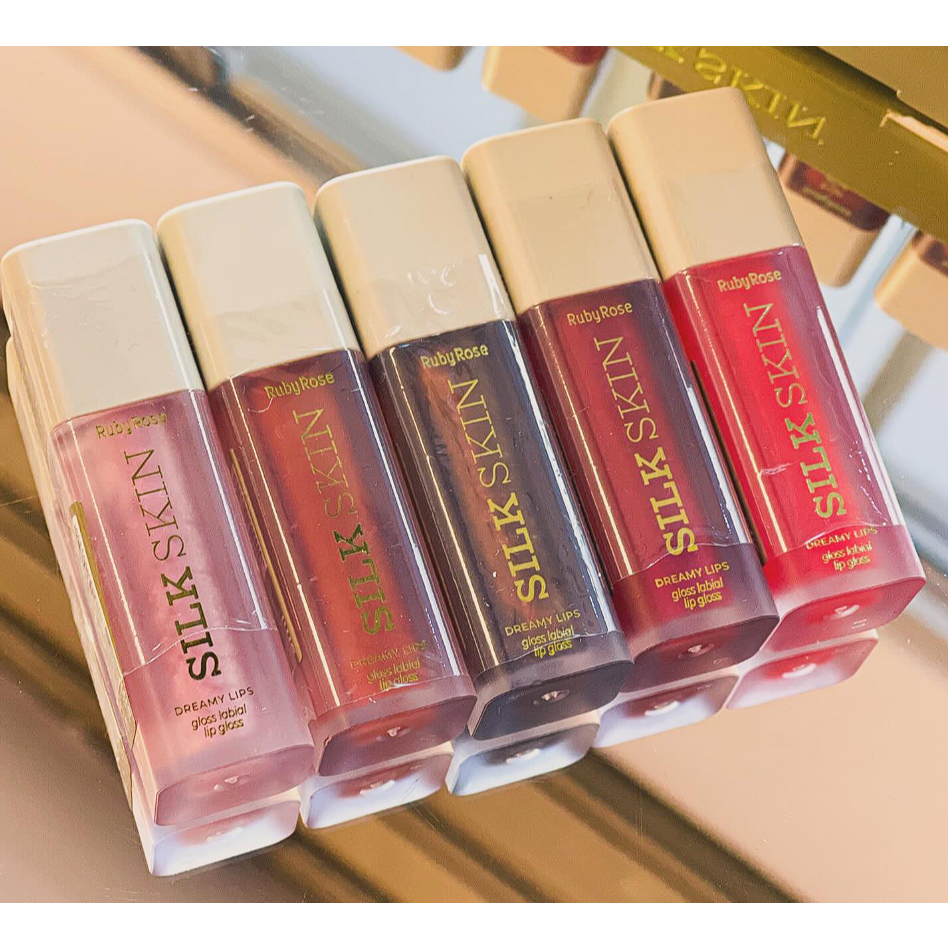 Gloss Labial Dream Lips - Silk Skin Rubyrose | Shopee Brasil