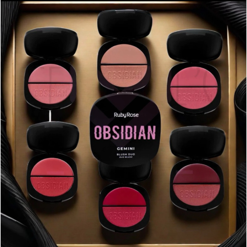 Blush Duo Ruby Rose Obsidian Gemini | Shopee Brasil
