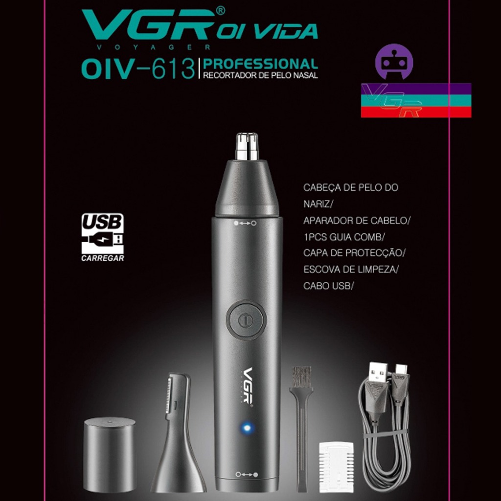 Aparador de Pelos 2 em 1 Profissional V-613 | VGR | Shopee Brasil