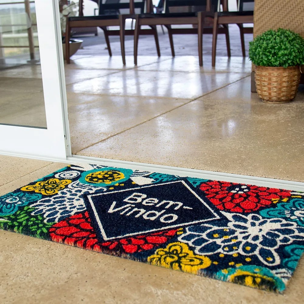 Capacho De Porta Fibra De Coco 75X45Cm - Uzoo | Shopee Brasil