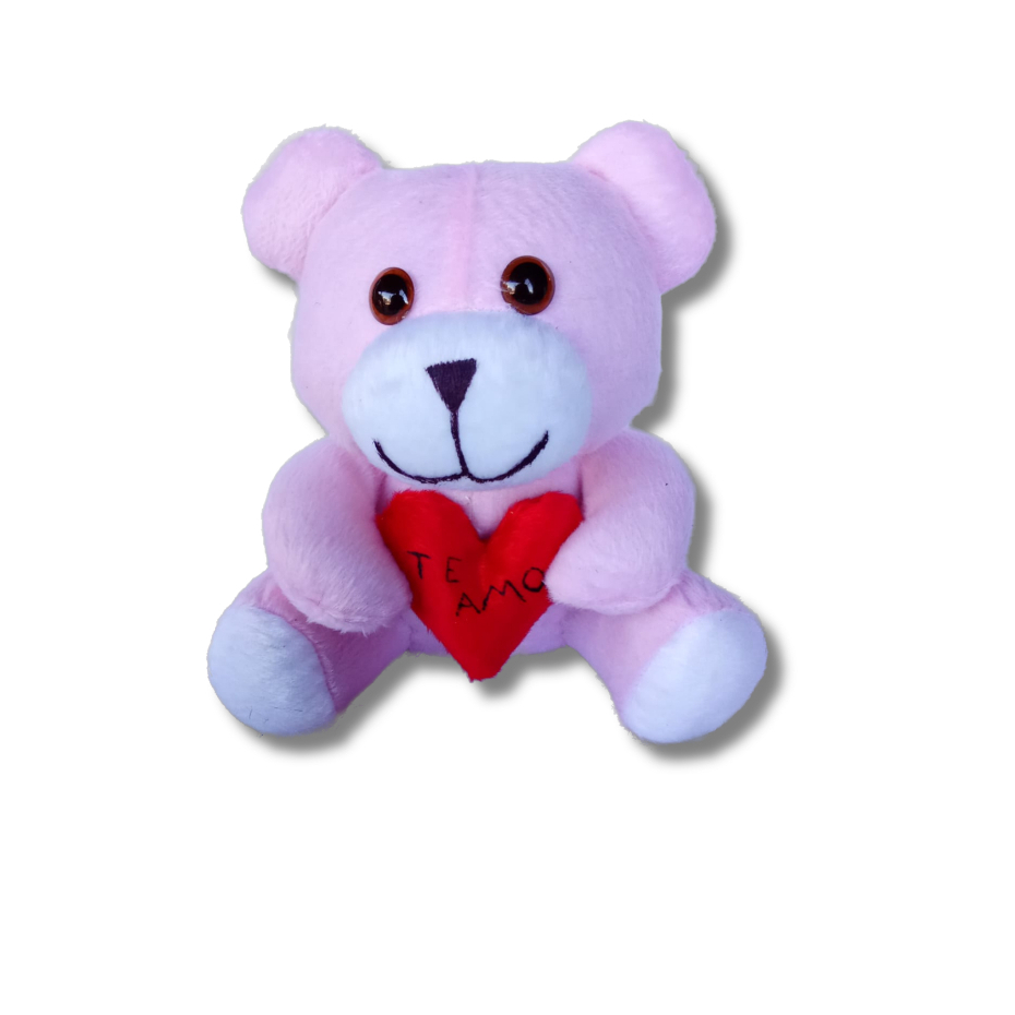 Ursinho c/ coração 20cm - presente Alta qualidade Eu Te Amo | Shopee Brasil