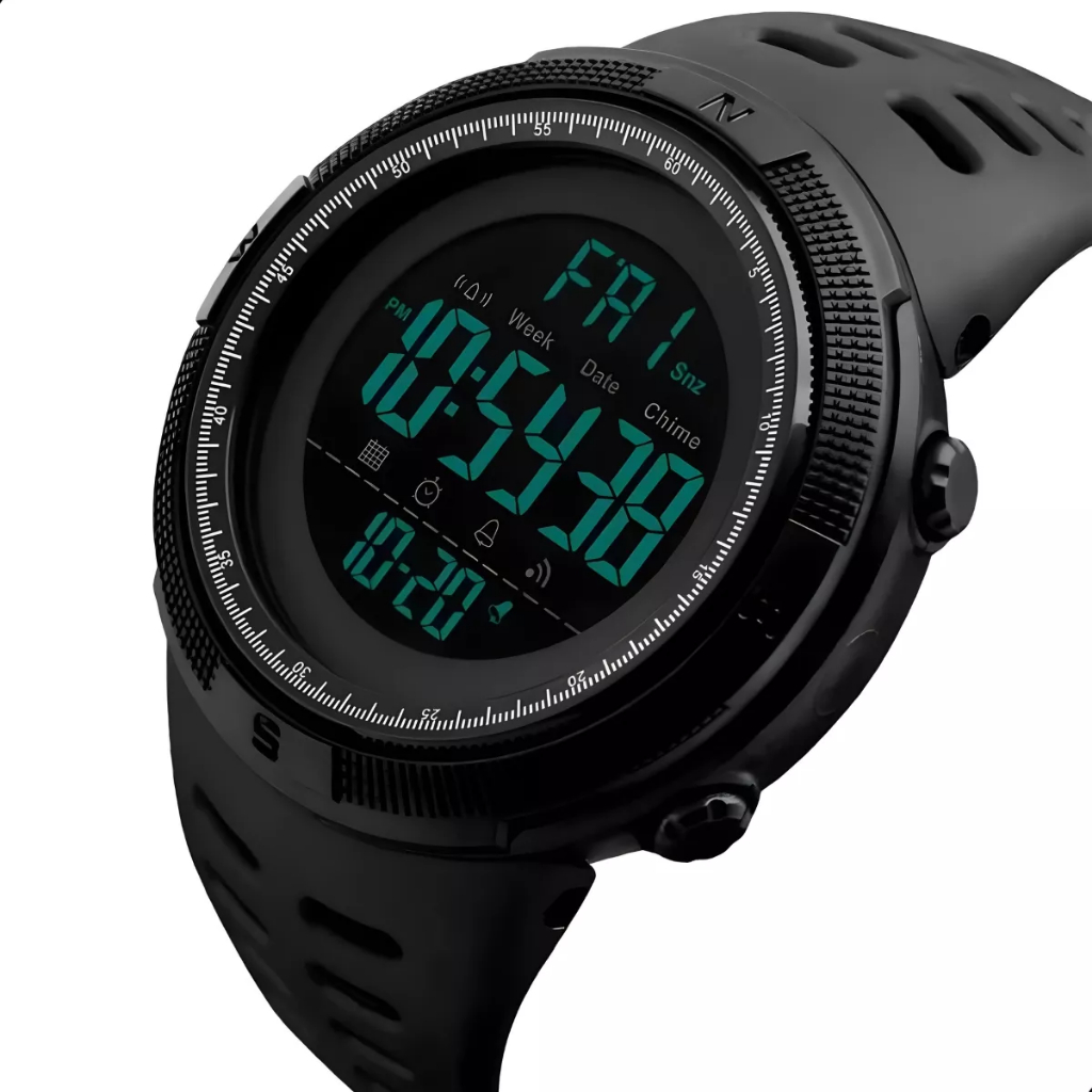 Relógio de pulso digital esportivo militar a prova d'água 50m | Shopee Brasil