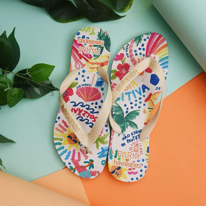chinelo tipo farm | Shopee Brasil