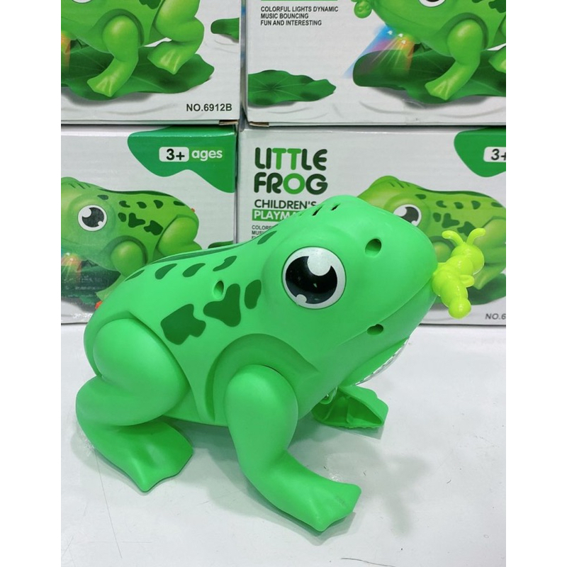 LITTLE FROG Rã Elétrica , Colorful lights dynamic Educacional Com ...