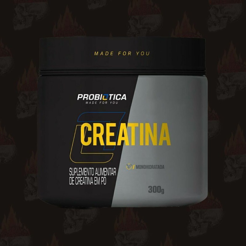 Creatina Monohidratada 100% Pura 300g - Probiótica | Shopee Brasil