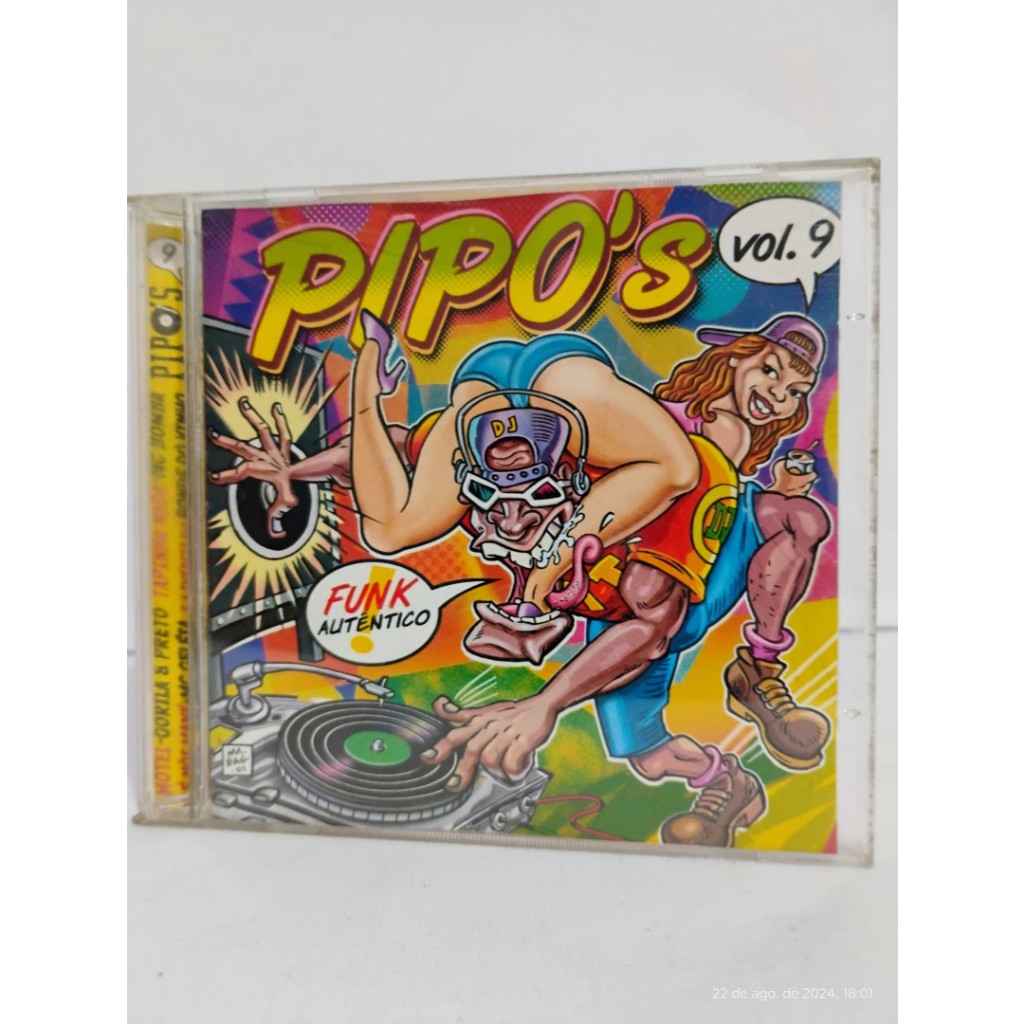 CD PIPO'S VOL. 9 - FUNK AUTÊNTICO ( SEMI NOVO ). | Shopee Brasil