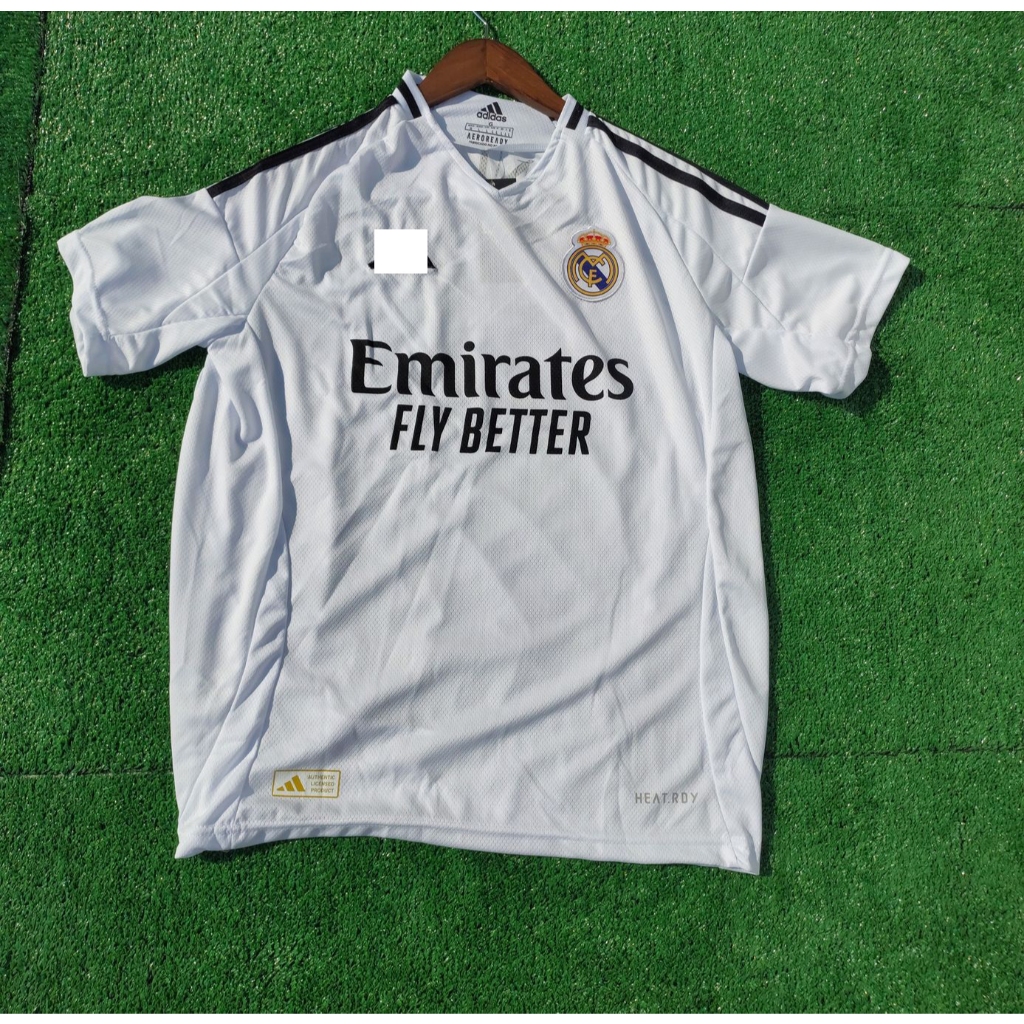 Camisa de Time Real Madrid Branca Vini JR | Shopee Brasil