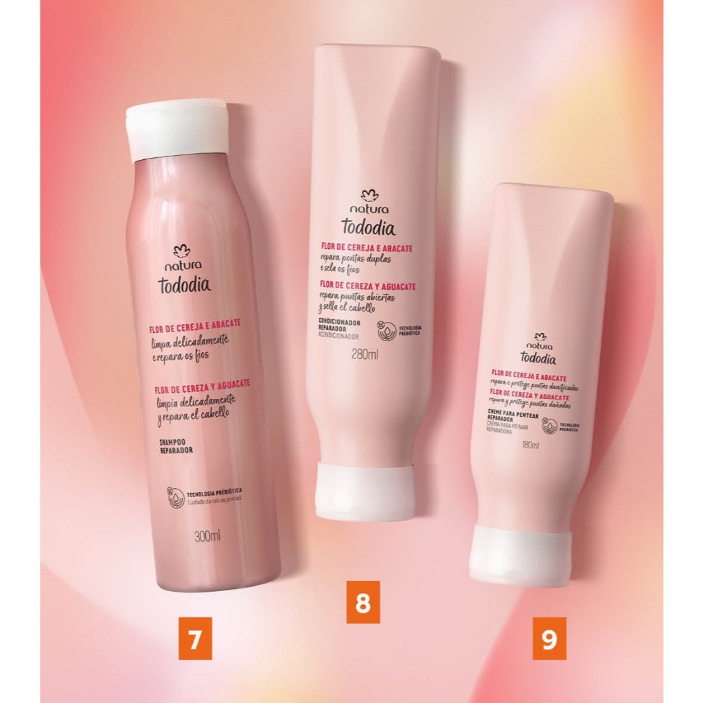 Kit Tododia Natura cabelos shampoo condicionador creme | Shopee Brasil