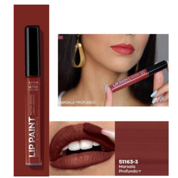 Lip Paint Avon Batom Líquido Ultra Color 7ml | Shopee Brasil