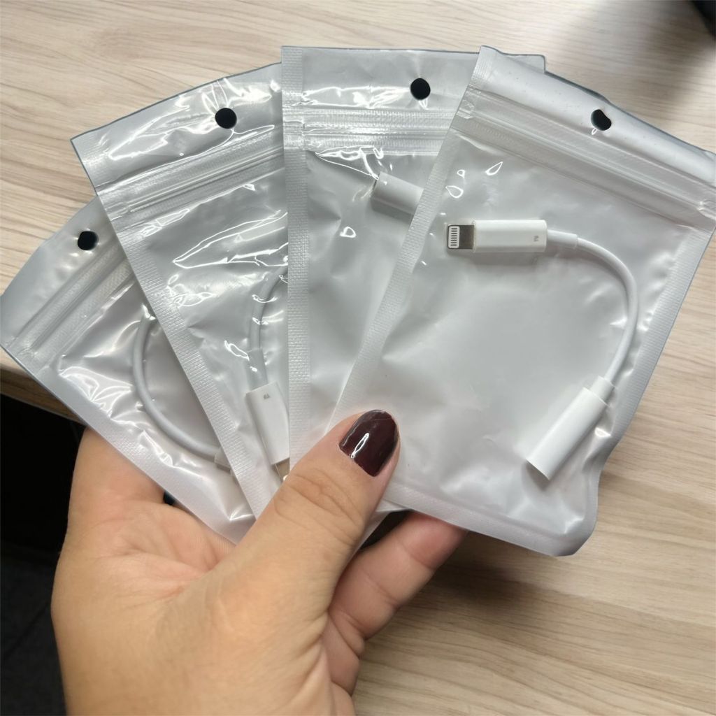 ADAPTADOR LIGHTNING/P2 PARA FONE DE OUVIDO | Shopee Brasil