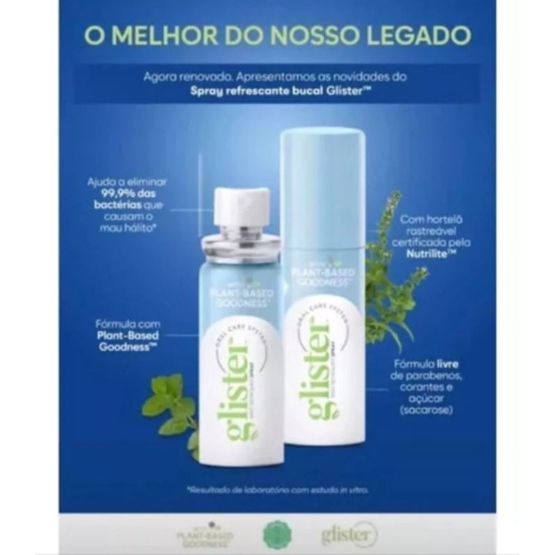 Refrescante Bucal Spray Glister Amway | Shopee Brasil