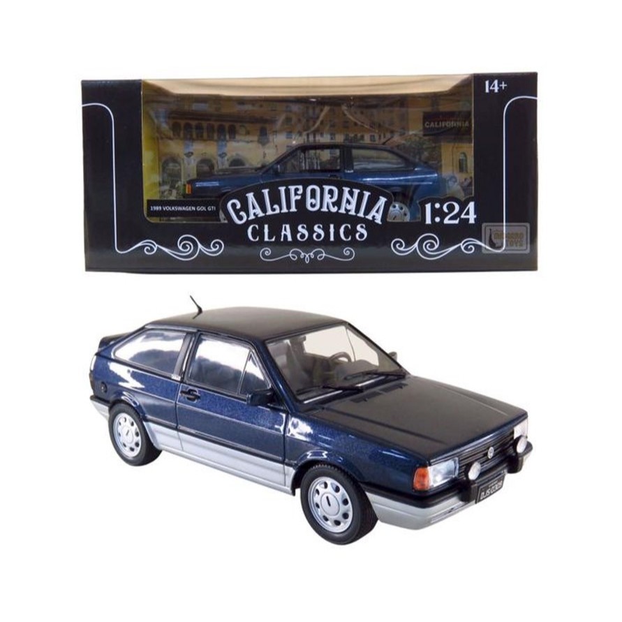 Mini Volkswagen Gol GTI 1989 Azul Classics 1/24 - California | Shopee ...