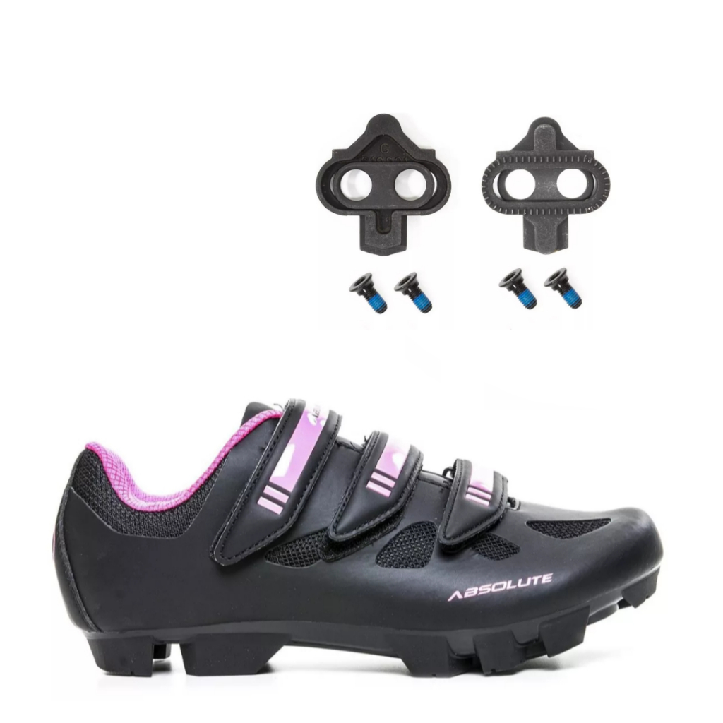 KIT Sapatilha Ciclismo Mtb Absolute Mia + Tacos para Bike Taquinhos Absolute Mtb | Shopee Brasil