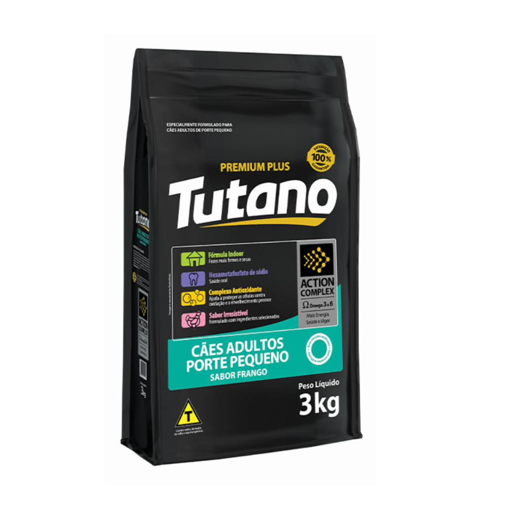 Tutano Ração Cães Adulto Raças Pequenas 3kg | Shopee Brasil