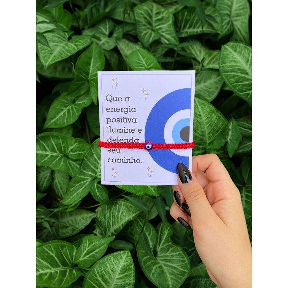 Pulseira Unitária Macramê Olho Grego da Proteção contra Inveja e Mal ...