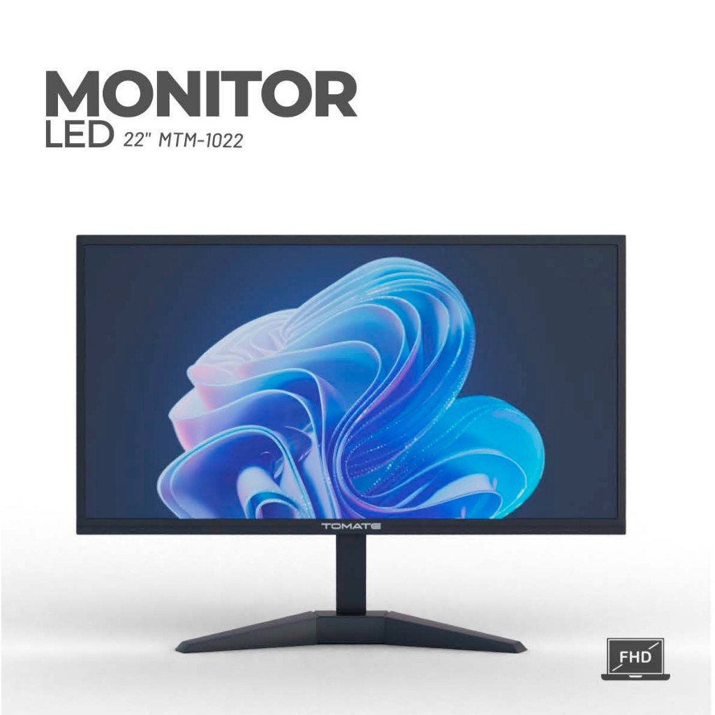 Monitor Gamer Tomate Mtm-1022 22 Full Hd Hdmi/vga 1920*1080 Cor Preto ...