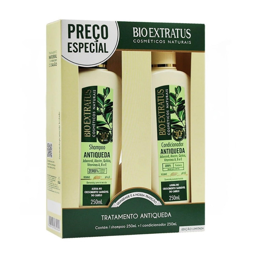 Kit Bio Extratus Jaborandi Shampoo + Condicionador 250ml | Shopee Brasil