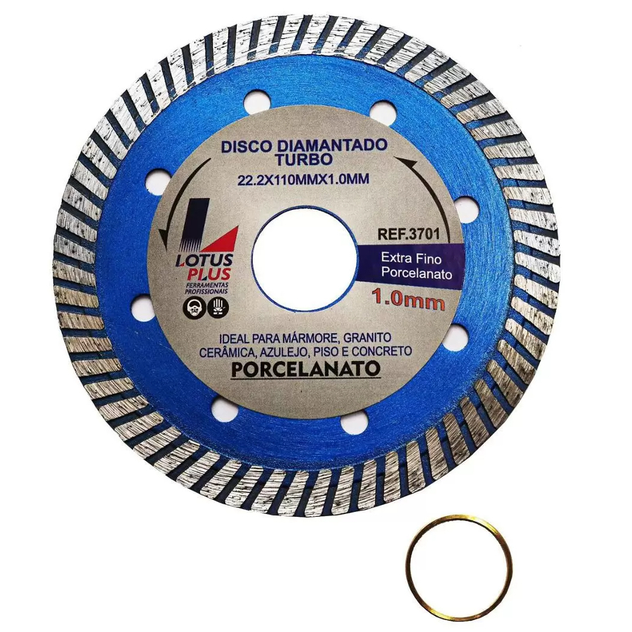 Disco Diamantado Lotus Turbo Para Porcelanato Extra Fino 110mm | Shopee ...