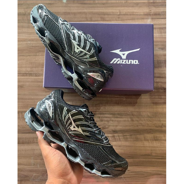 Tênis Mizuno Pro 7 Preto Grafite Masculinos Wave | Shopee Brasil