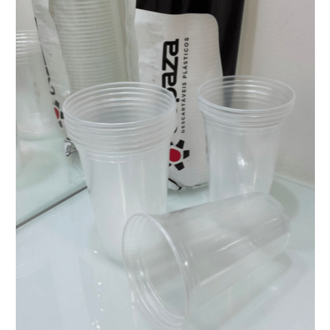 Copo de 300ml Liso Translúcido ABNT 2002 Copaza com 100 unidades | Shopee Brasil