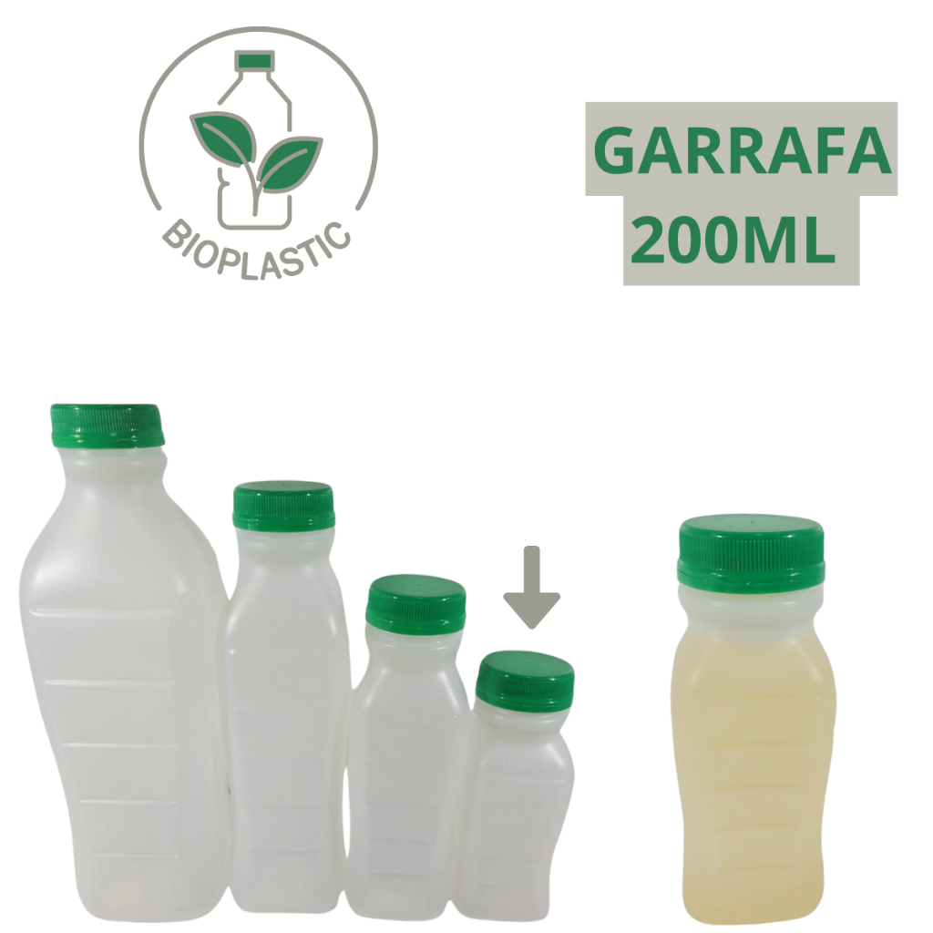 50 Unds Garrafa Descartável Para Suco Caldo De Cana 200ml | Shopee Brasil