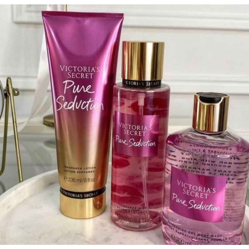 KIT victoria secrets creme perfume hidratante acetinado corpo mãos lily ...