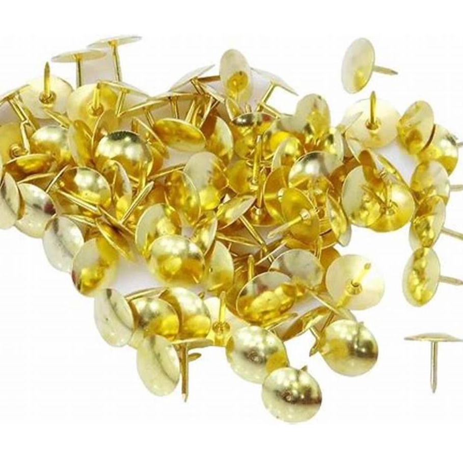 200 a 1000 Percevejos Latonado Tachinha para Mural Brw | Shopee Brasil